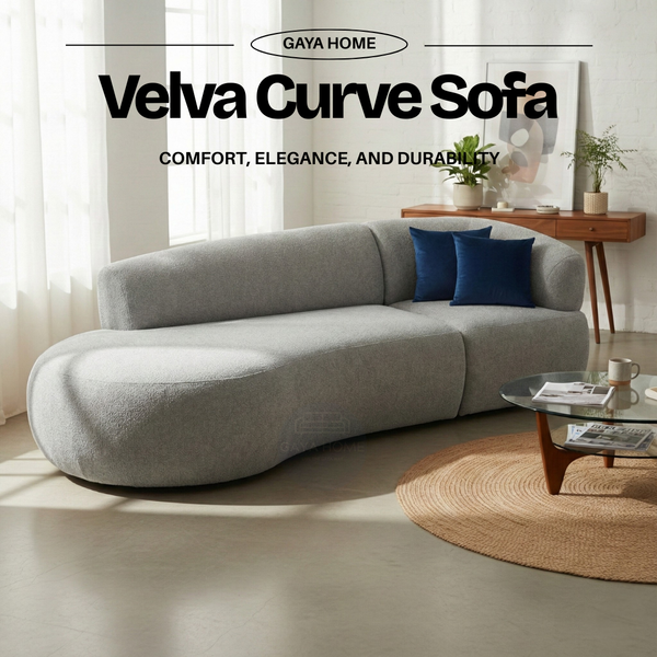 Velva Curve Sofa | Curved Designer Sofa | Gaya Home
